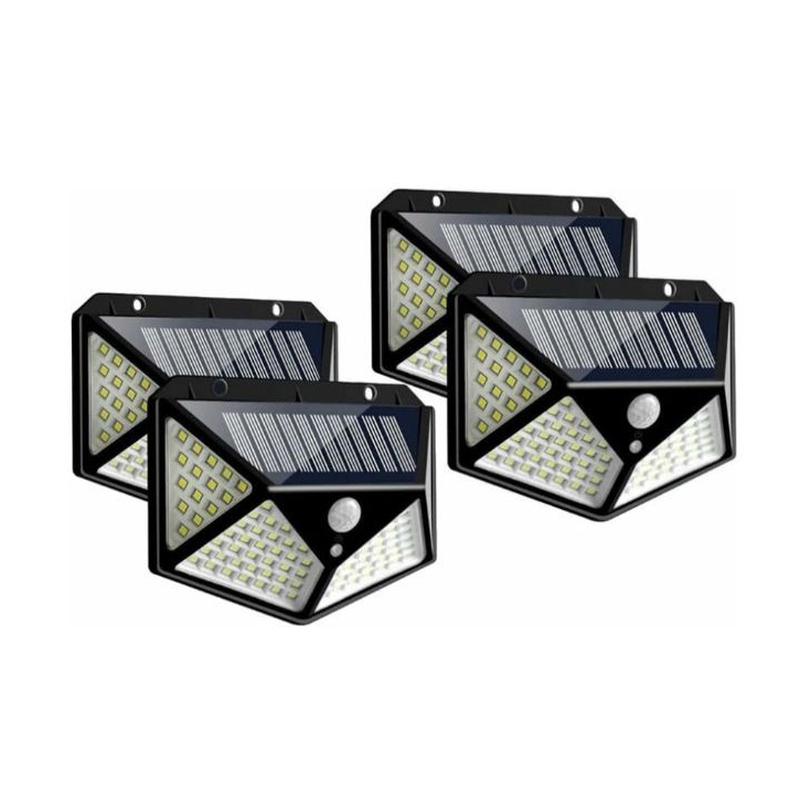 Artefacto solar 100 led x 4 unidades. - Centro Luz